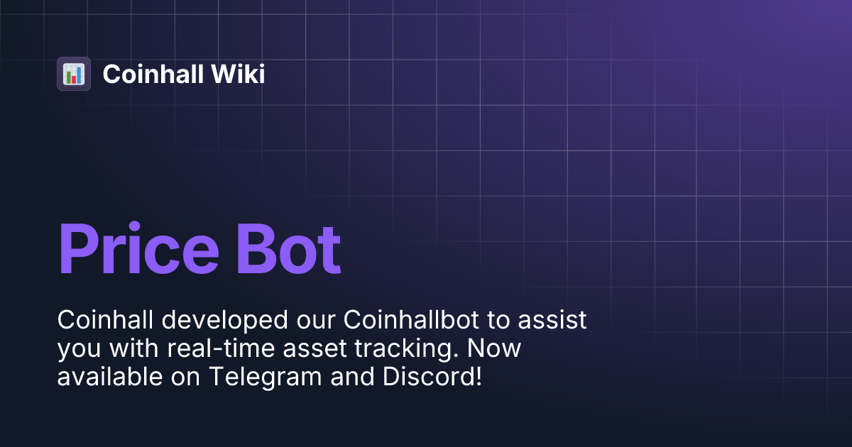Price Bot | Coinhall Wiki